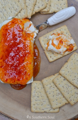 Wheat thins cream cheese and pepper jelly recipes - Appetizer
