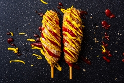 Snack - Sajo half and half corn dog instructions recipes