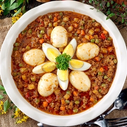 Dinner - Giniling na baboy recipe with tomato sauce