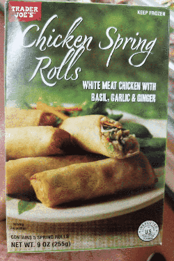 Snacks - Trader joe's vegetable spring rolls cooking instructions recipes