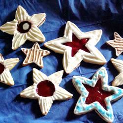 Star cookies with jelly in the middle recipes - Sandwich cookies