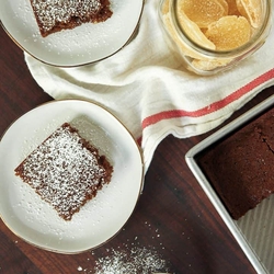 Dessert - Ginger loaf cake recipe with crystallized ginger