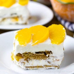 Dessert - What cake goes with peach ice cream recipes