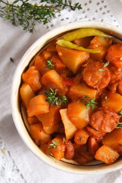 Stews - How to make potato and sausage stew recipes