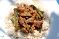 Syrian lamb with green beans and rice recipes - Maindish